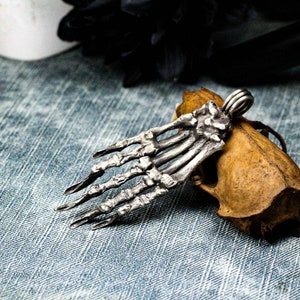 Hand Bone Pendant, Skeleton Hand Pendant, Human Anatomy Jewelry, Brass ...