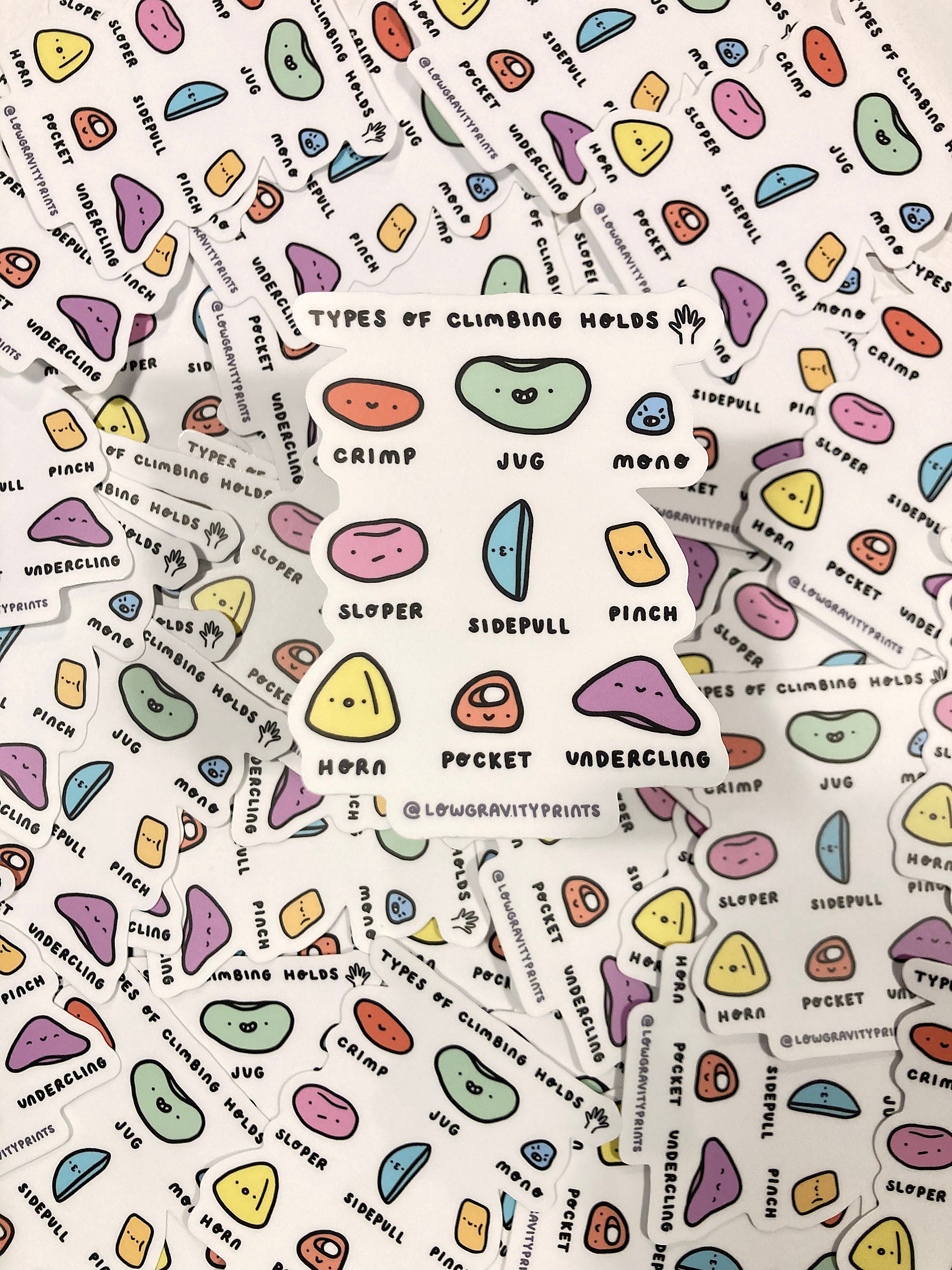 Climbing Holds Sticker: Rock Climbing, Climber Gifts, Bouldering Gym ...