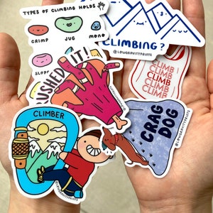 Climbing Holds Sticker: Rock Climbing, Climber Gifts, Bouldering Gym ...