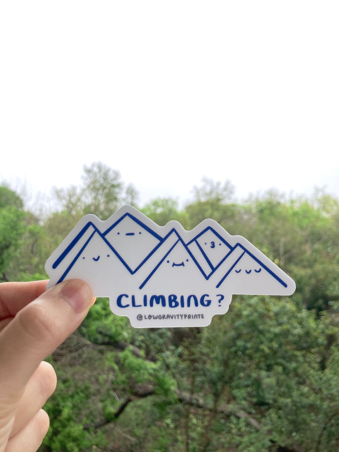 Funny Mountain Climbing Sticker: Weatherproof Climber Gift - Etsy