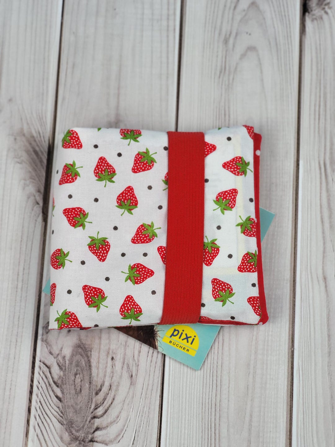 Pixi Book Cover With Strawberries, Gift for Children, Book Bag, Mini ...