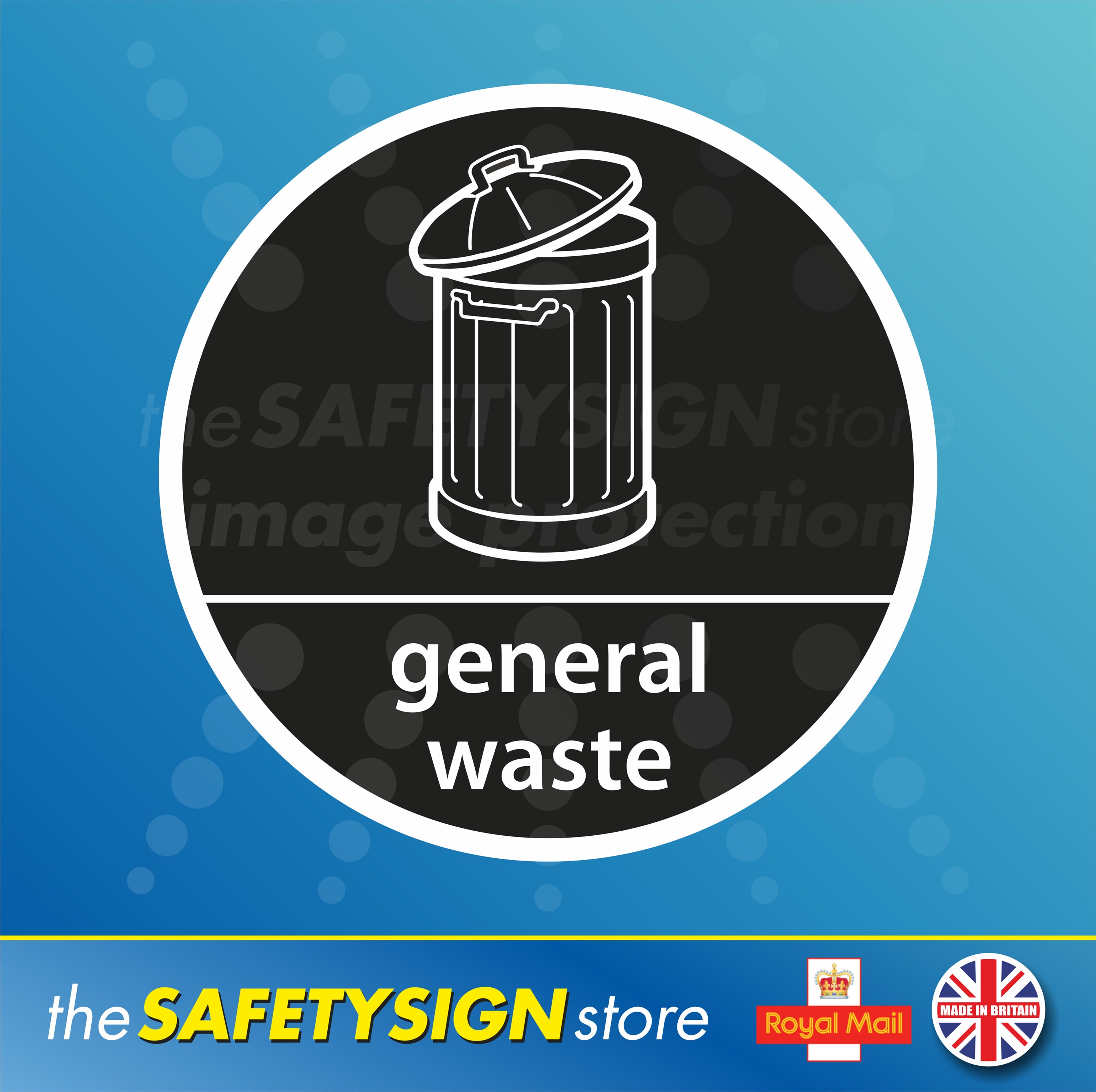 Recycling Stickers Bin General Waste Card Mixed Recyclables Glass Tin ...