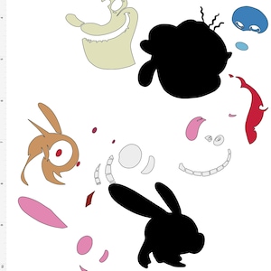 REN Stimpy Svg File, Cricut, Silhouette Vinyl Layered - Etsy