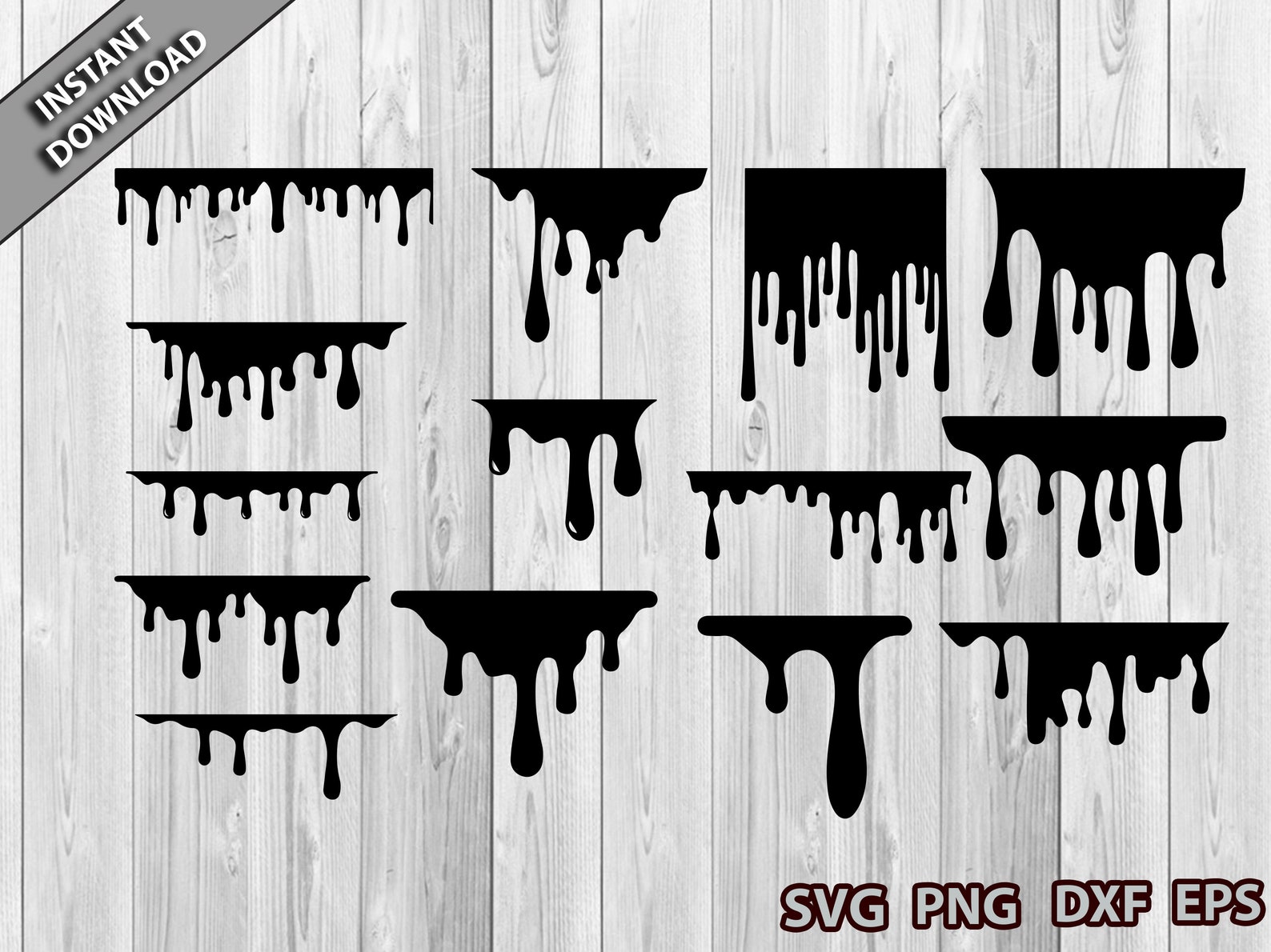 Dripping SVG File Blood Svg Snow Drip Svg Melting Goo Svg | Etsy