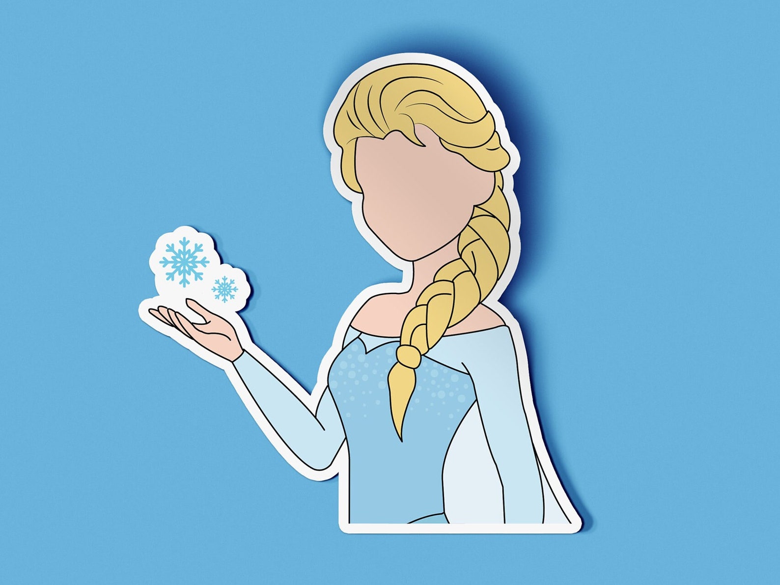 Elsa Disney Inspired Sticker Disney Frozen Inspired Sticker | Etsy