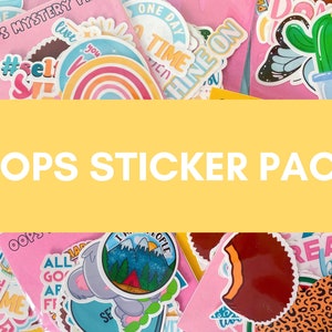 Paper & Party Supplies Oops Sticker Set of 3 Stickers, Labels & Tags ...