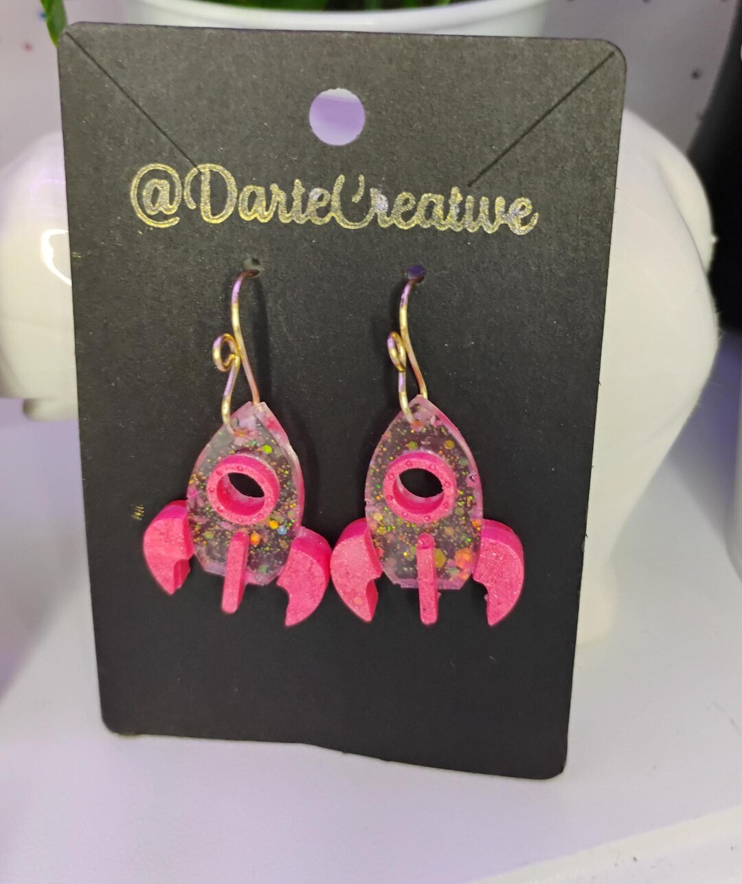 Space Themed Earrings Set: Rocket Earrings, Spaceship Earrings, Space ...