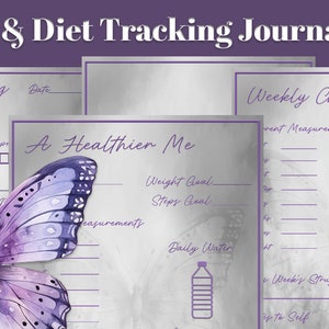 A Healthier You Fitness Journal 4 Page Bundle: Sheet Weight Workout ...