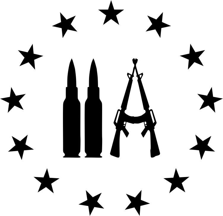 6x6 2A Vinyl AR & Ammo Style With Stars Decal Perfect for Autos ...