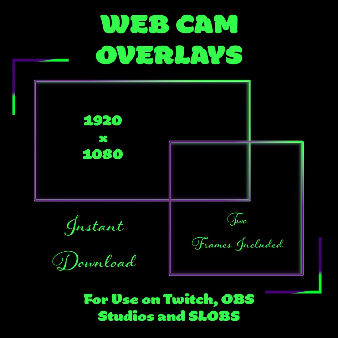 Purple Me Crazy Overlay for Twitch OBS Studio and Slobs - Etsy