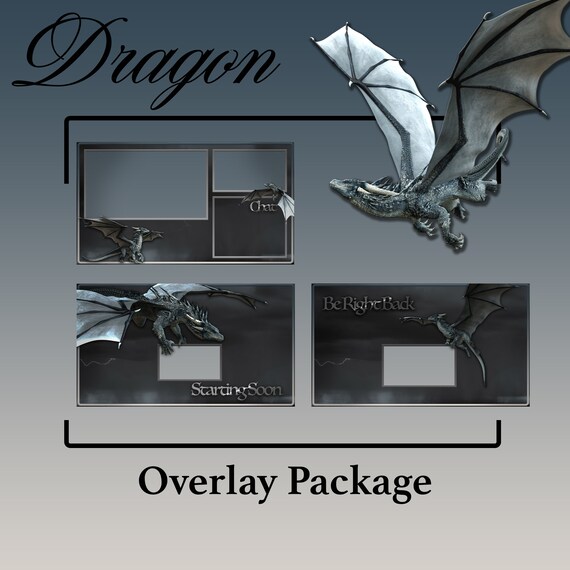 Dragon Overlay Package for Twitch Streaming on OBS and SLOBS | Etsy