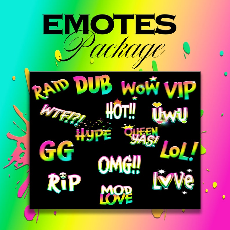 15 Twitch Emote Package Use in OBS Studios, Streamlabs OBS on Starting ...