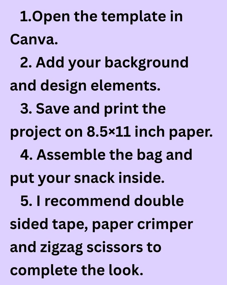 Chip Bag Template - Etsy