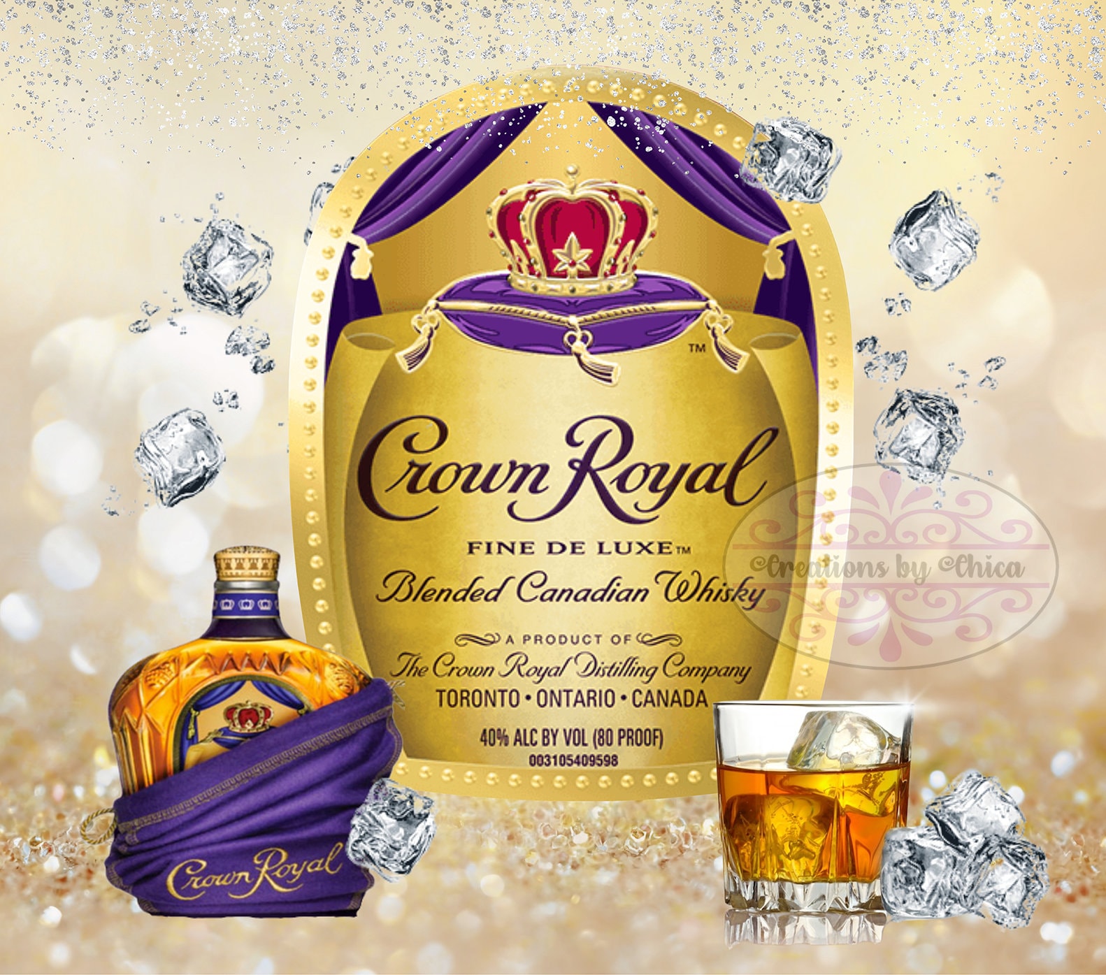 Crown Royal Ice .png - Etsy
