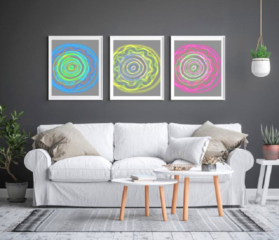 Rysunek Painting PRINT Image FANGORA Modern Wall Living Room Room Wall ...