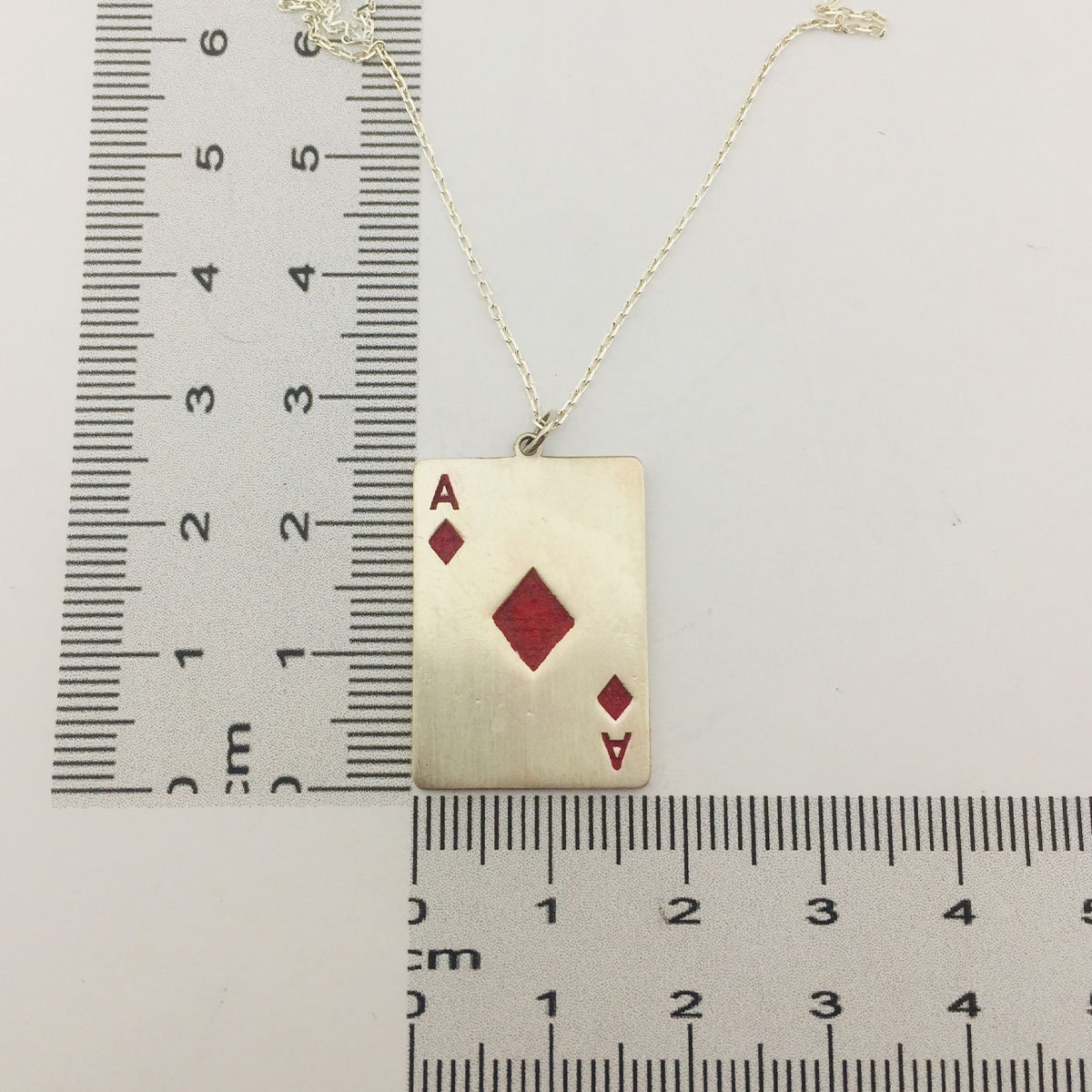 Sterling Silber Ace der Klubs Ace der Diamanten Ace der - Etsy.de