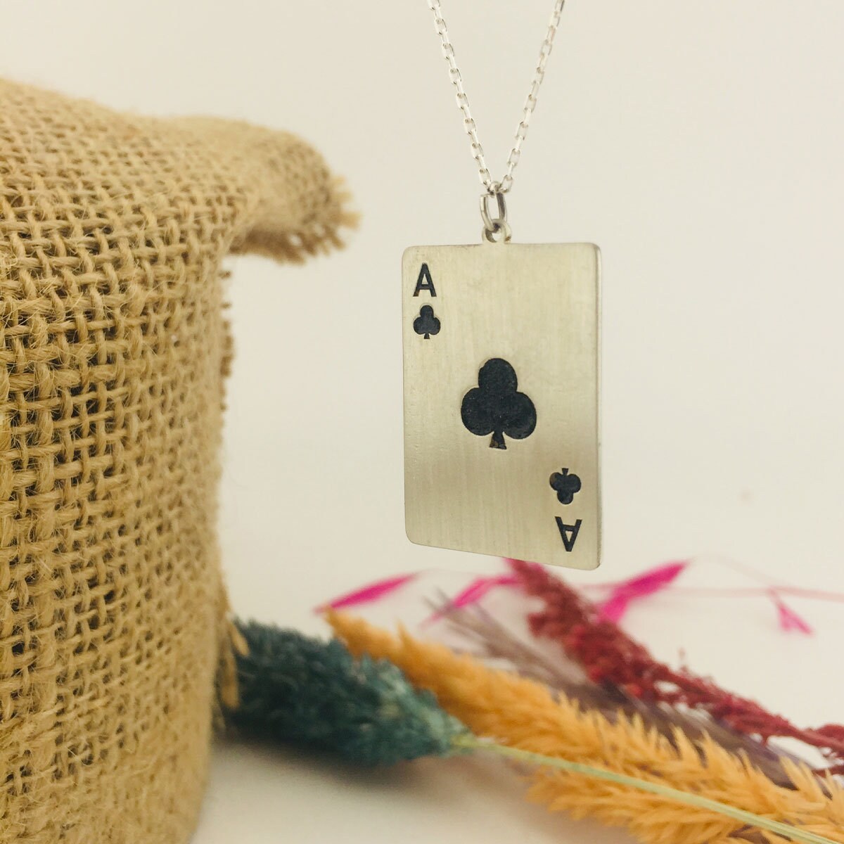 Sterling Silber Ace der Klubs Ace der Diamanten Ace der - Etsy.de