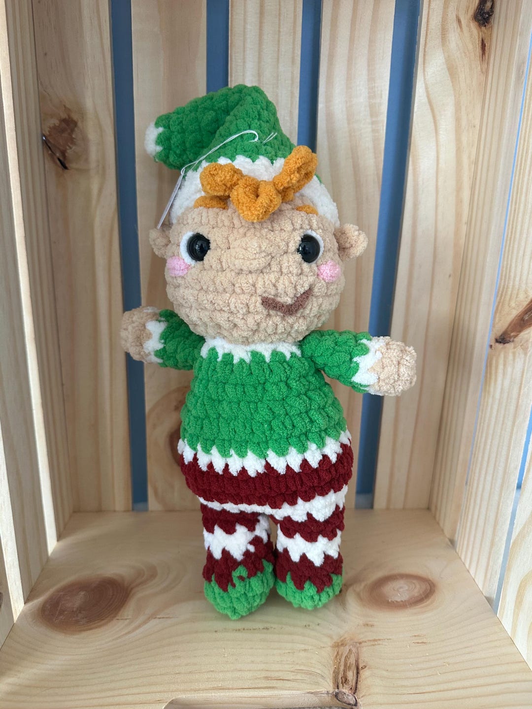 Handmade Crochet Elves | Amigurumi Plush Stuffed Holiday Christmas Toy ...