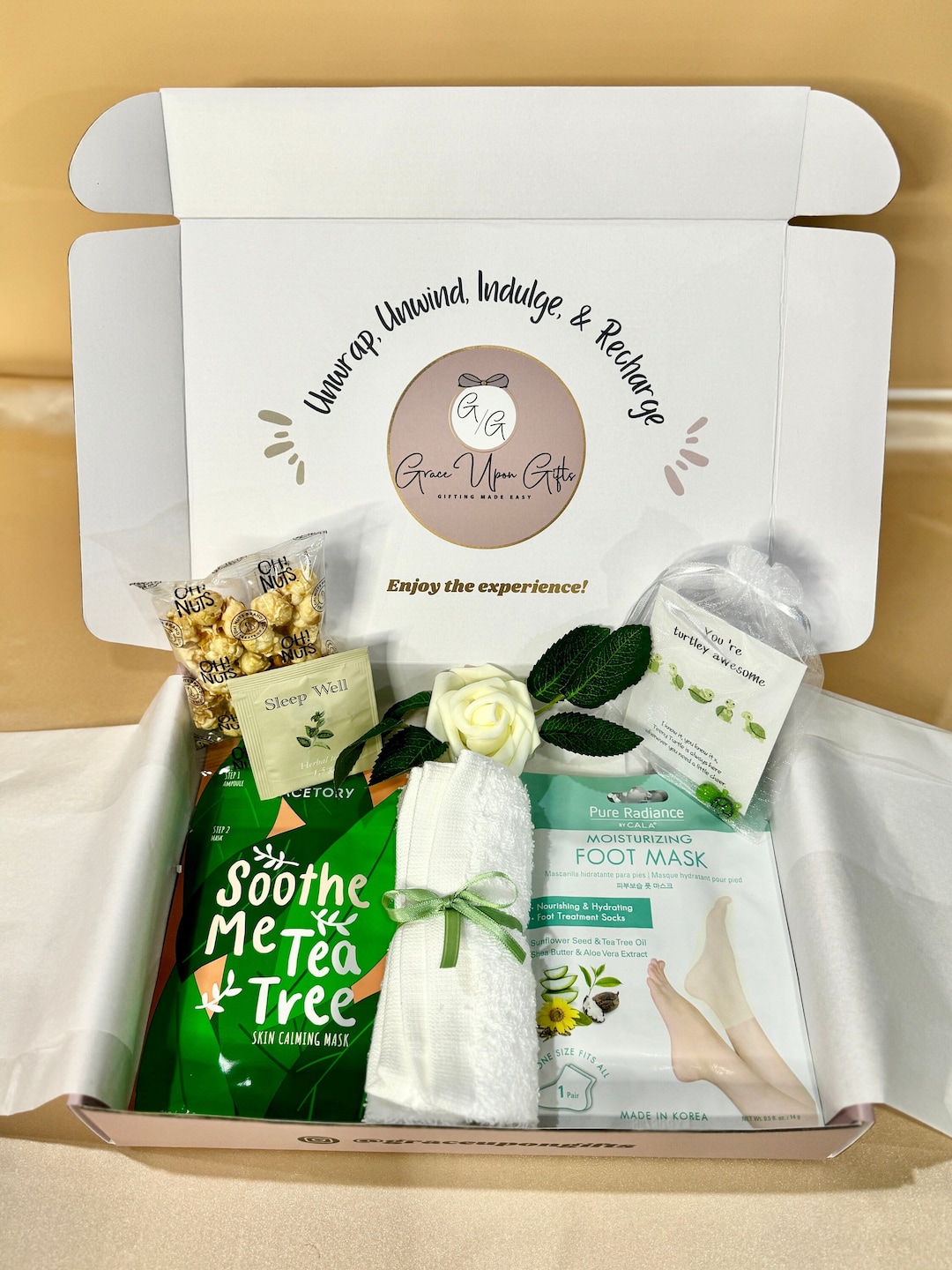 Self Care Gift, Relaxation and Pamper Box, Spa Kit, Thinking of You ...