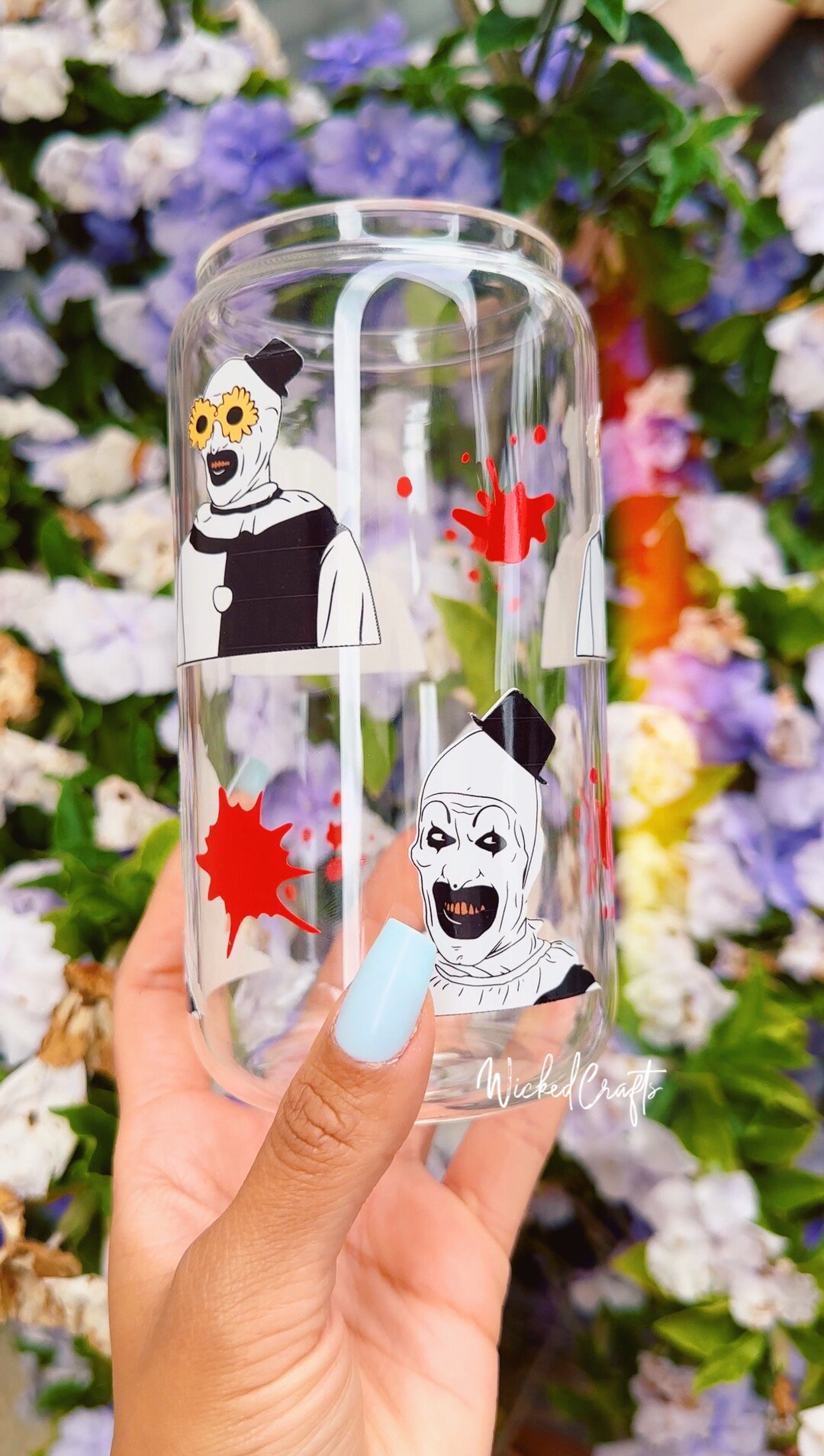 Horror Clown Glass | Horror Icon, Horror Fan, Scary Movie, Clowns ...