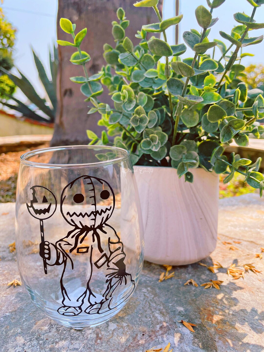 Horror Wine Glass | Halloween, Pumpkin Head, Pumpkin - Etsy