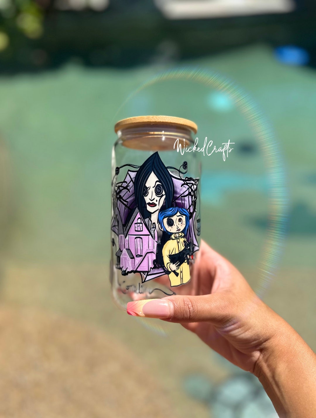 Cora Halloween Horror Tumbler Horror Glass Can, Horror Cup, Tumbler ...