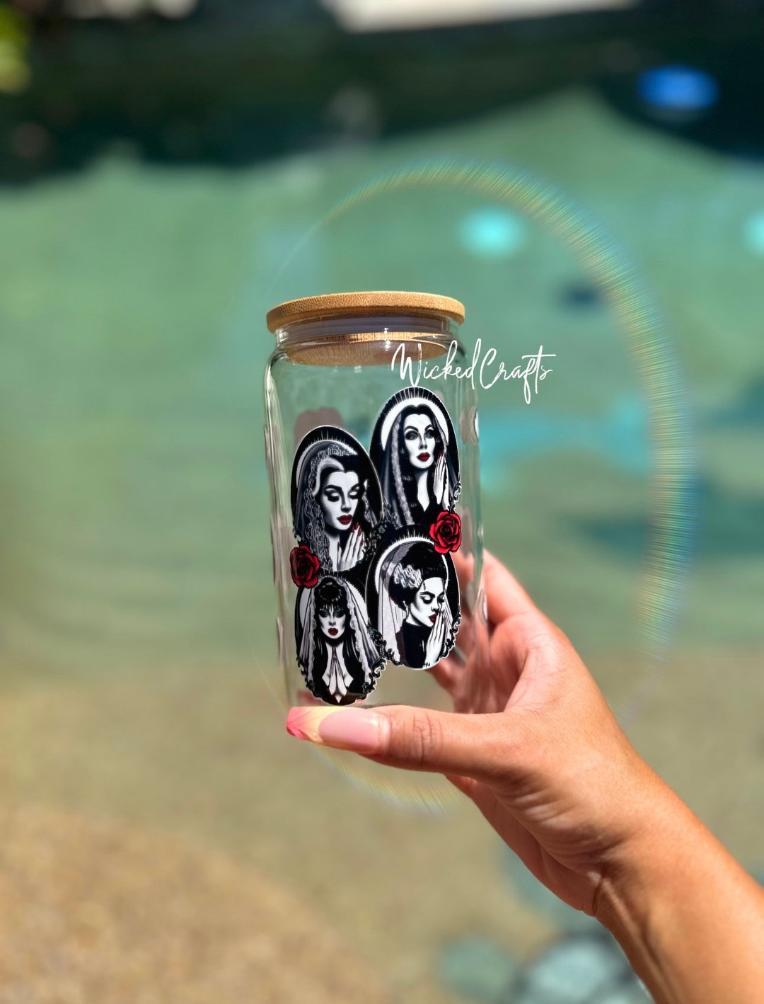 Women of Horror Movies Tumbler | Horror Glass Can, Horror Cup, Tumbler ...