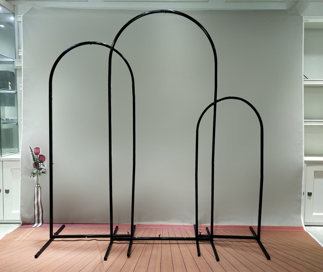 3 Pcs Wedding Party Arch Decor Metal Floral Archway Ceremony Arch ...