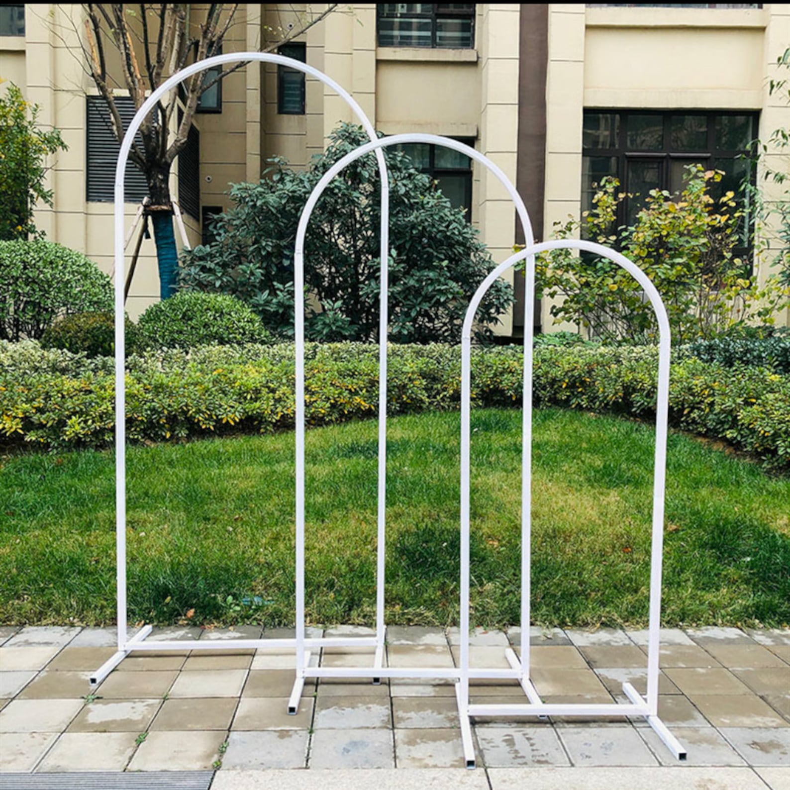 3 Pcs Wedding Party Arch Decor Metal Floral Archway Ceremony | Etsy