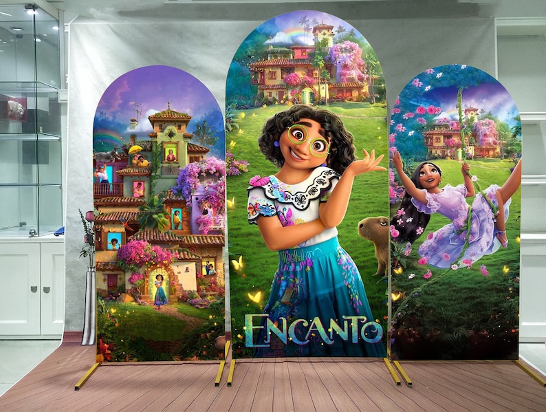 Custom Cartoon Theme Party Backdrop for Kids ,personalized Arched ...