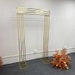 Golden Wedding Arch Backdrop Wedding Backdrops Metal Arch Ceremony ...