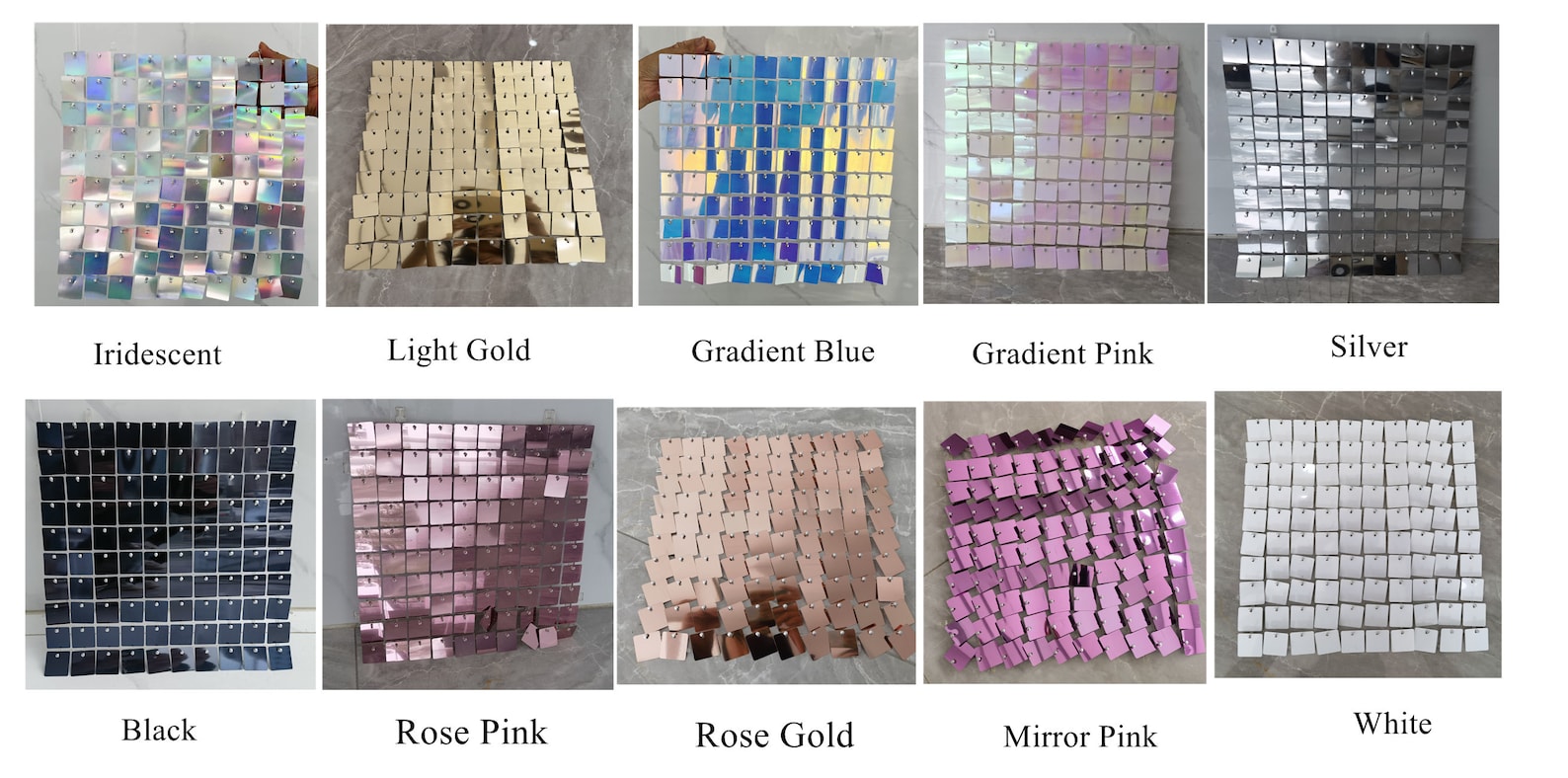 Iridescent Square Sequin Shimmer Backdrop Shimmer Wall Panels - Etsy