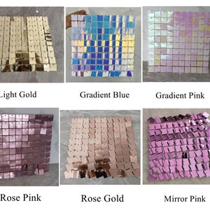 Iridescent Square Sequin Shimmer Backdrop Shimmer Wall Panels for ...