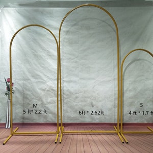 3 Pcs Wedding Party Arch Decor Metal Floral Archway Ceremony Arch ...