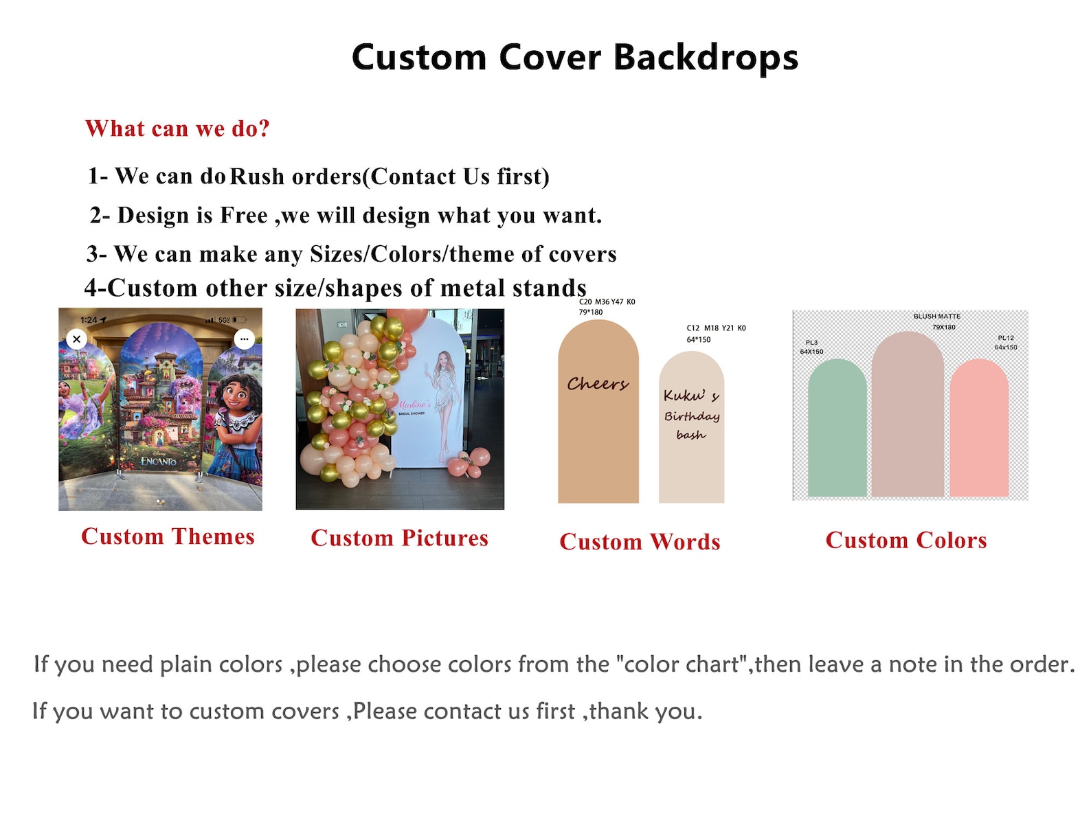 Custom Arch Covers Metal Arches Backdrop Arch Stand Birthday - Etsy