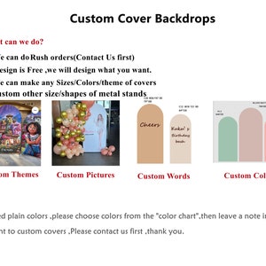 Custom Arch Covers Metal Arches Backdrop Arch Stand Birthday Party ...