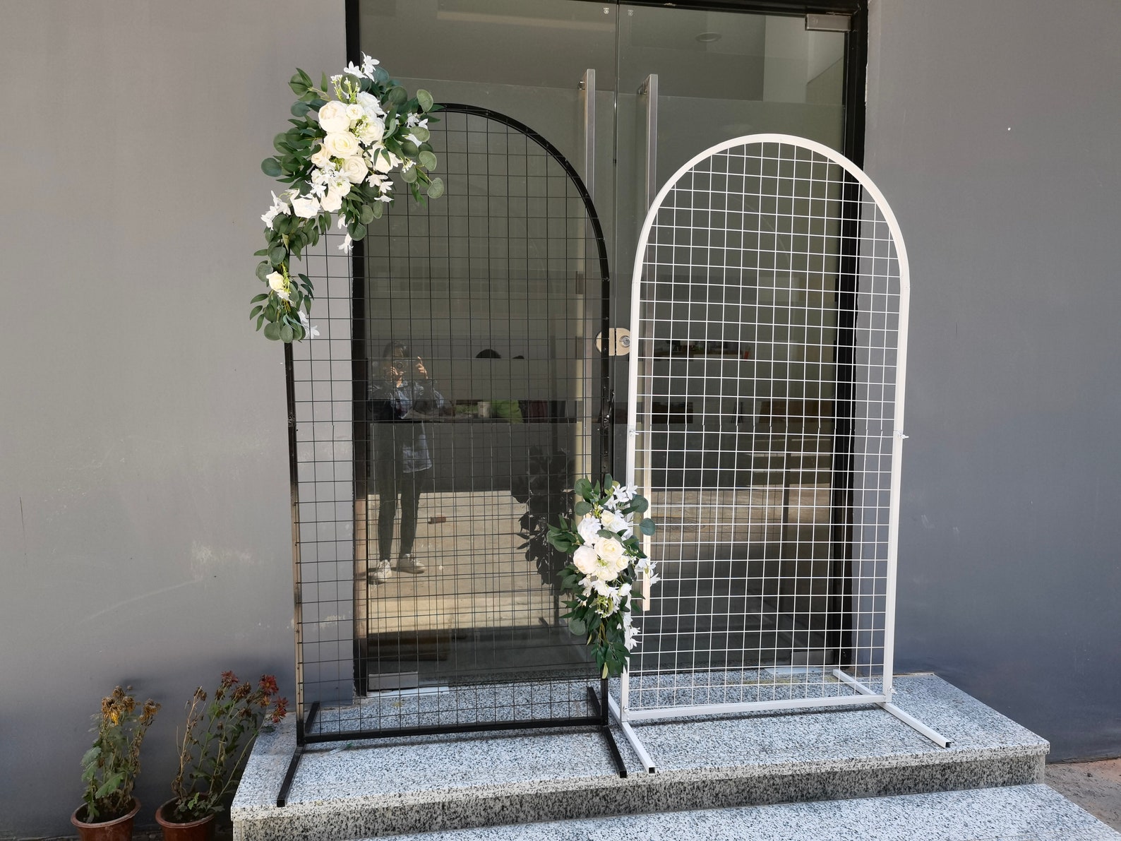 Metal Grid Arch Backdrop for Wedding Party Wedding Grid Door - Etsy