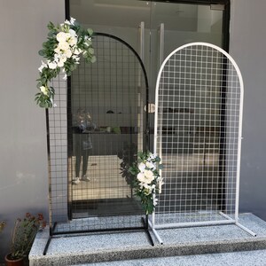 Metal Grid Arch Backdrop for Wedding Party Wedding Grid Door Frame Grid ...