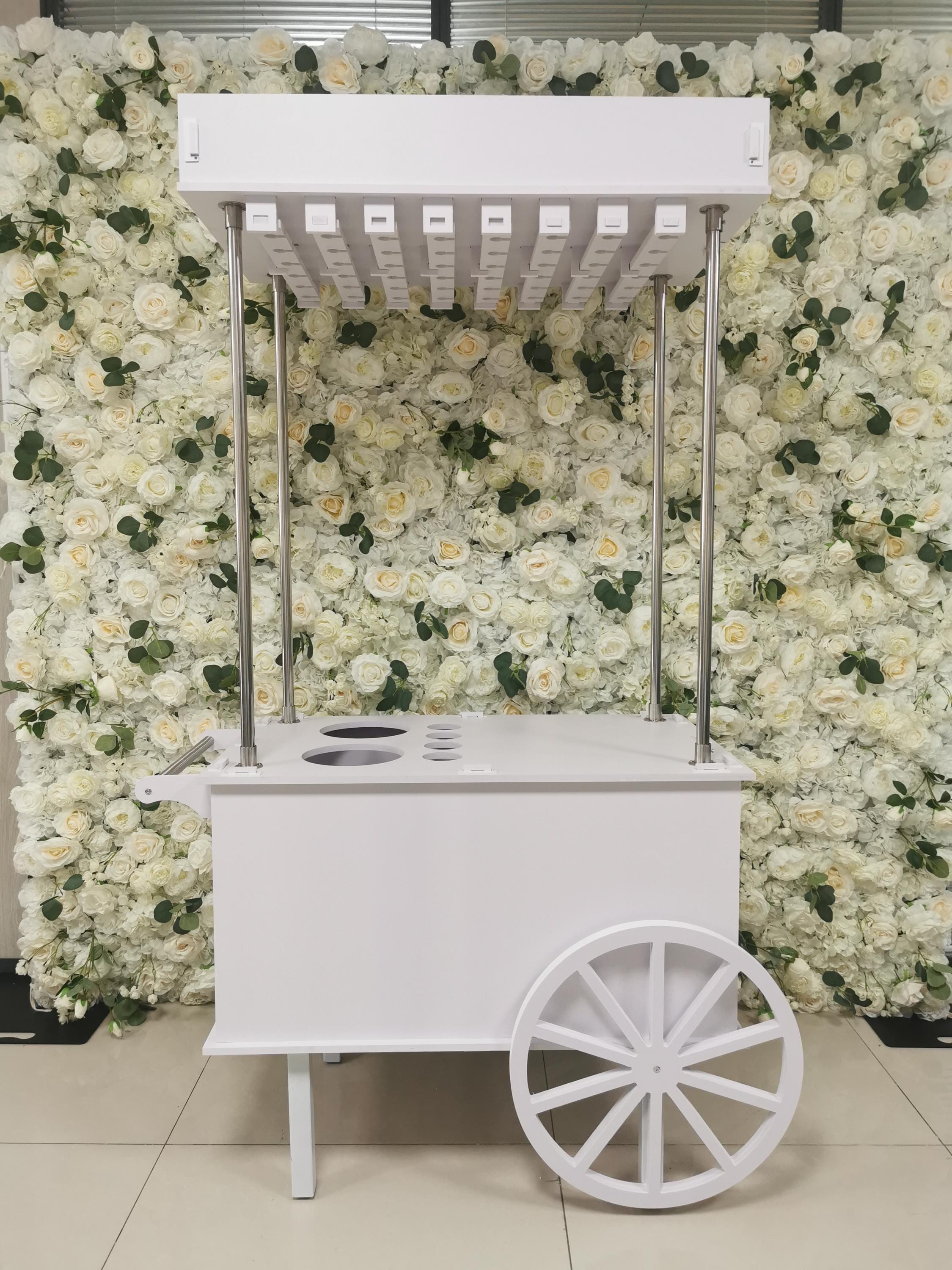 Luxurious Black Champagne Party Cart Gold Tube Customized Cart Wedding ...