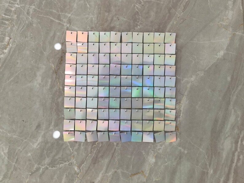Iridescent Square Sequin Shimmer Backdrop Shimmer Wall Panels - Etsy