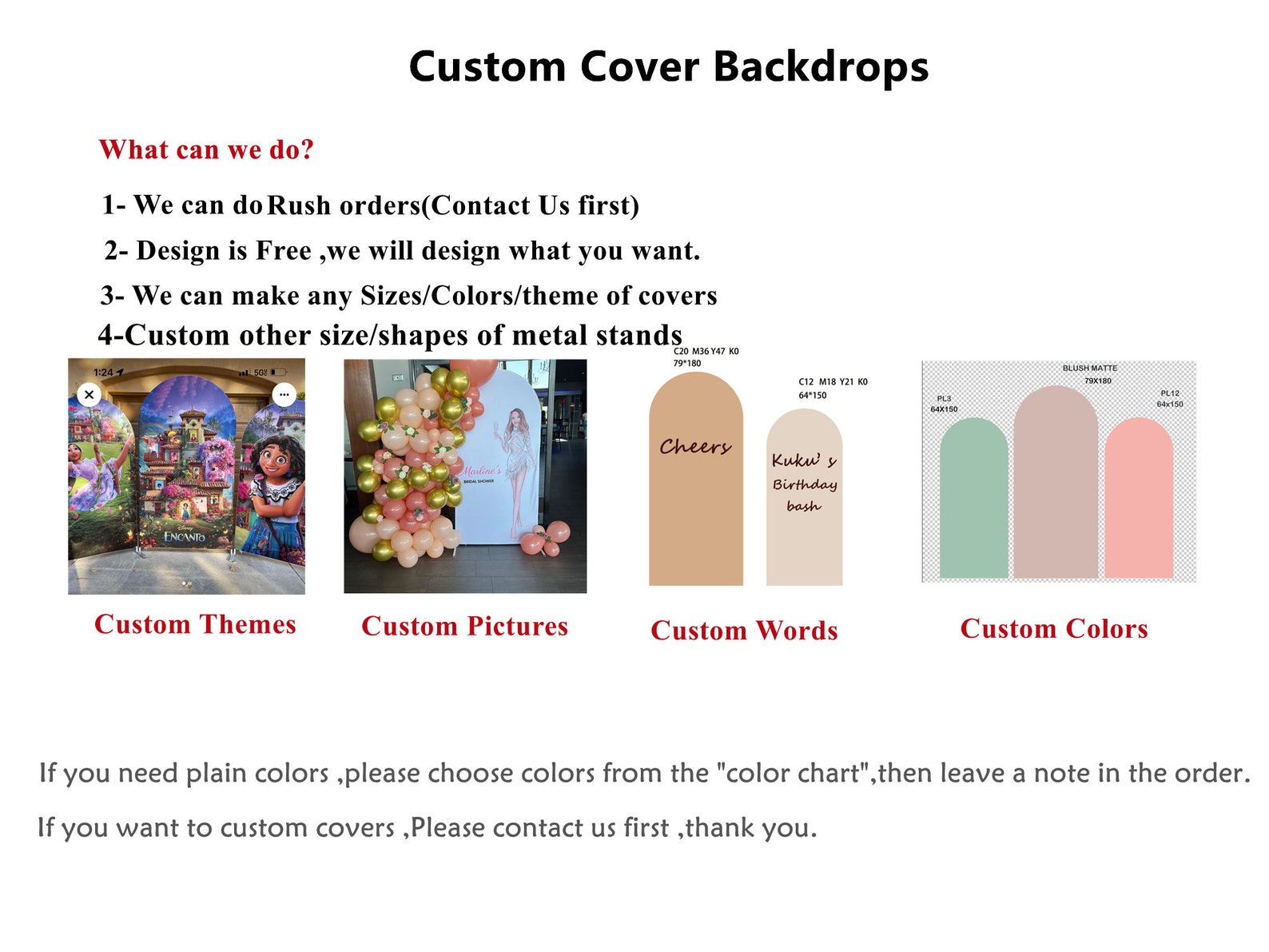 Custom Arch Covers Metal Arches Backdrop Arch Stand Birthday Party ...