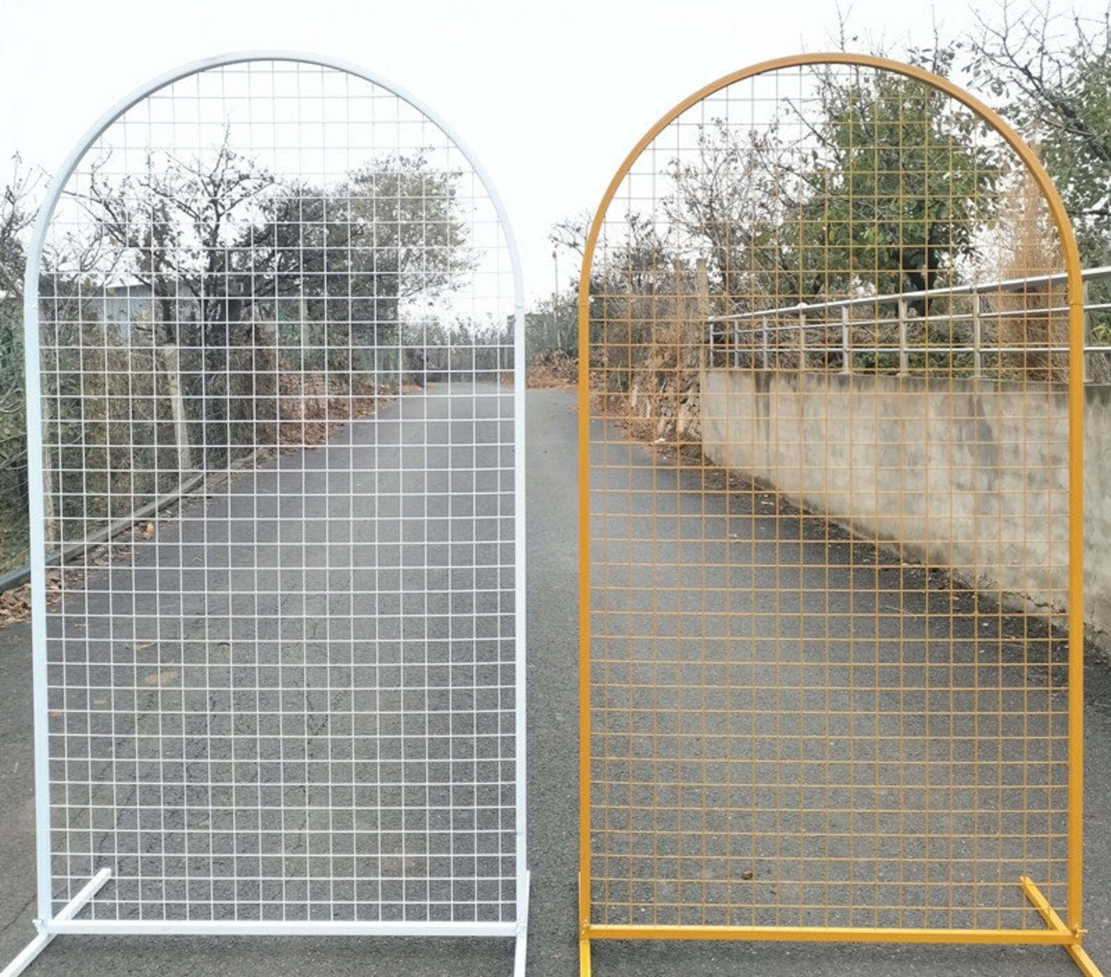 Grid Arch Backdrop for Wedding Party Wedding Metal Mesh Props | Etsy