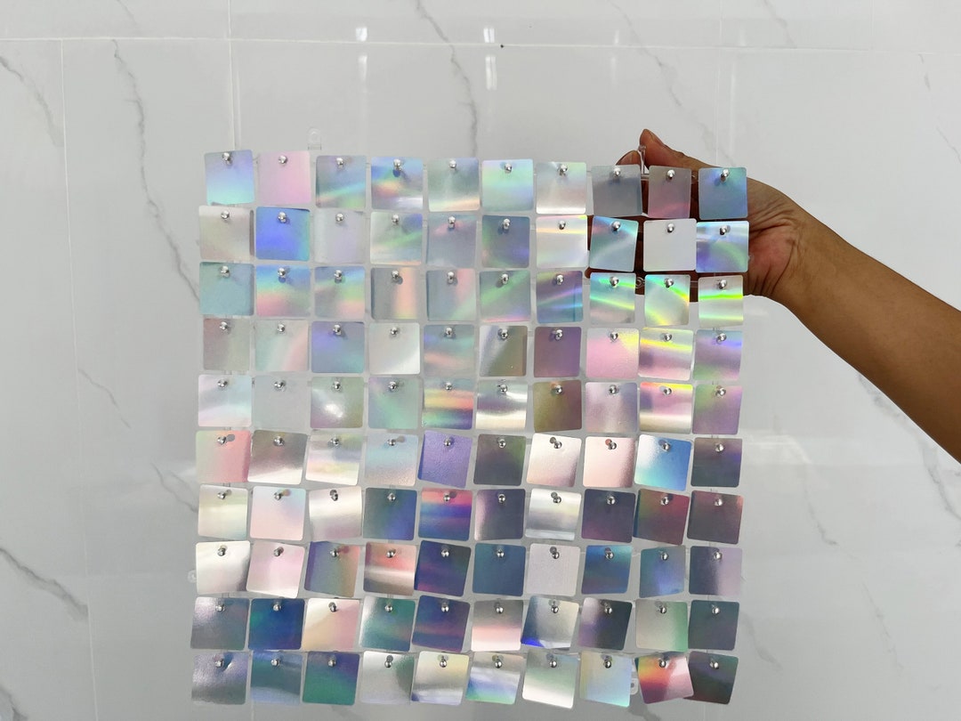 Iridescent Square Sequin Shimmer Backdrop Shimmer Wall Panels for ...