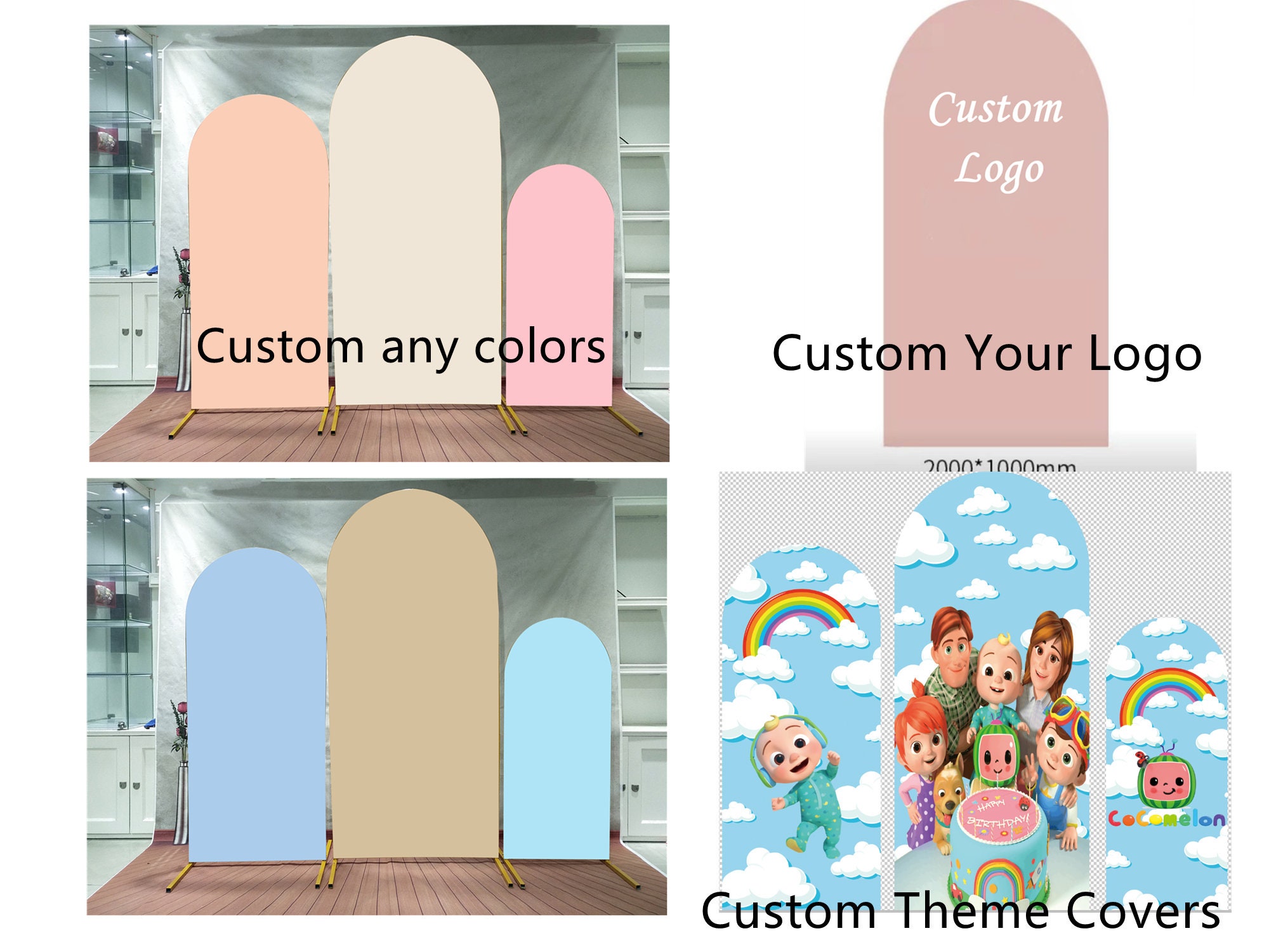 Custom Arch Covers Metal Arches Backdrop Arch Stand Birthday | Etsy UK