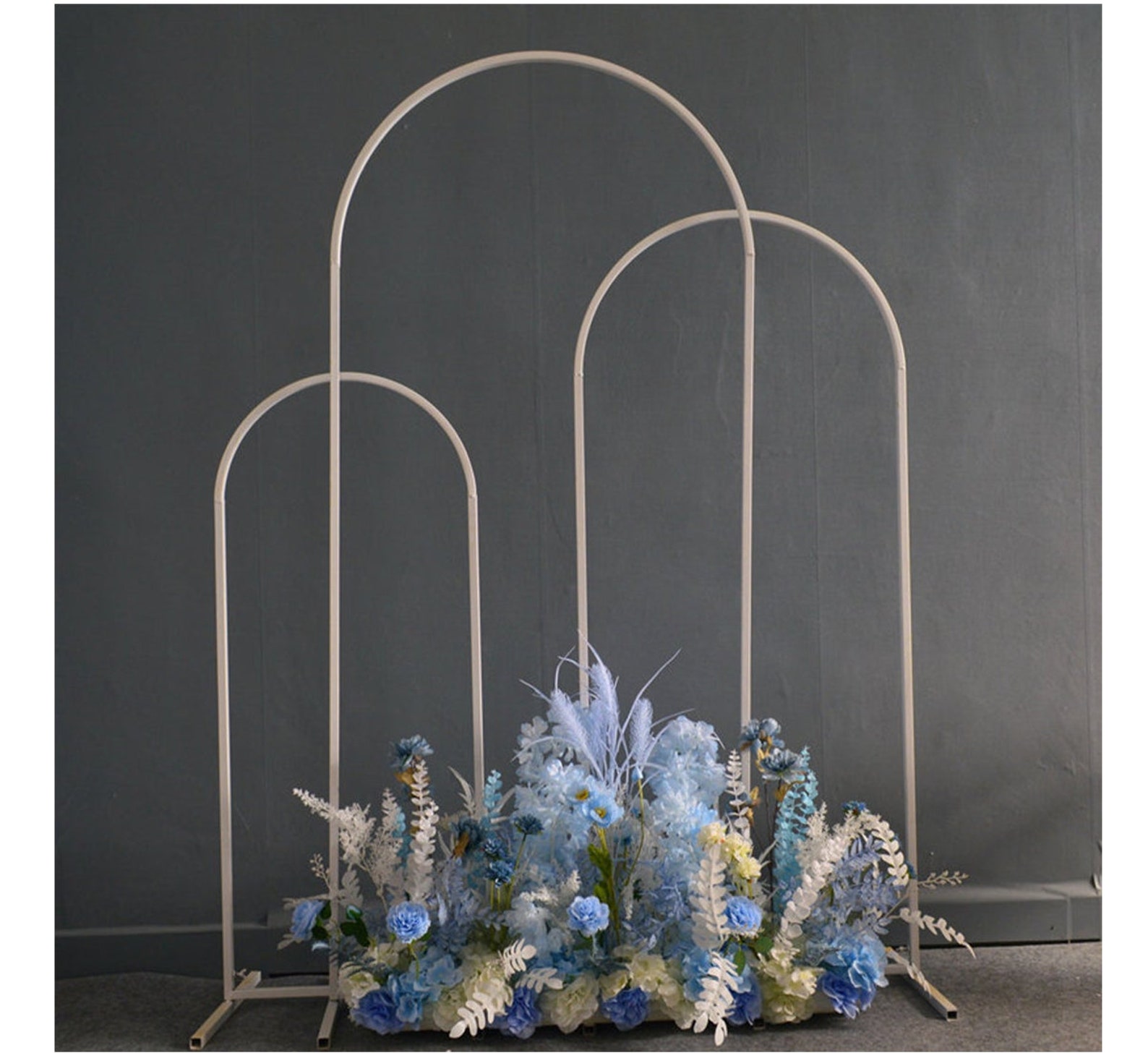 3 Pcs Wedding Party Arch Decor Metal Floral Archway Ceremony | Etsy