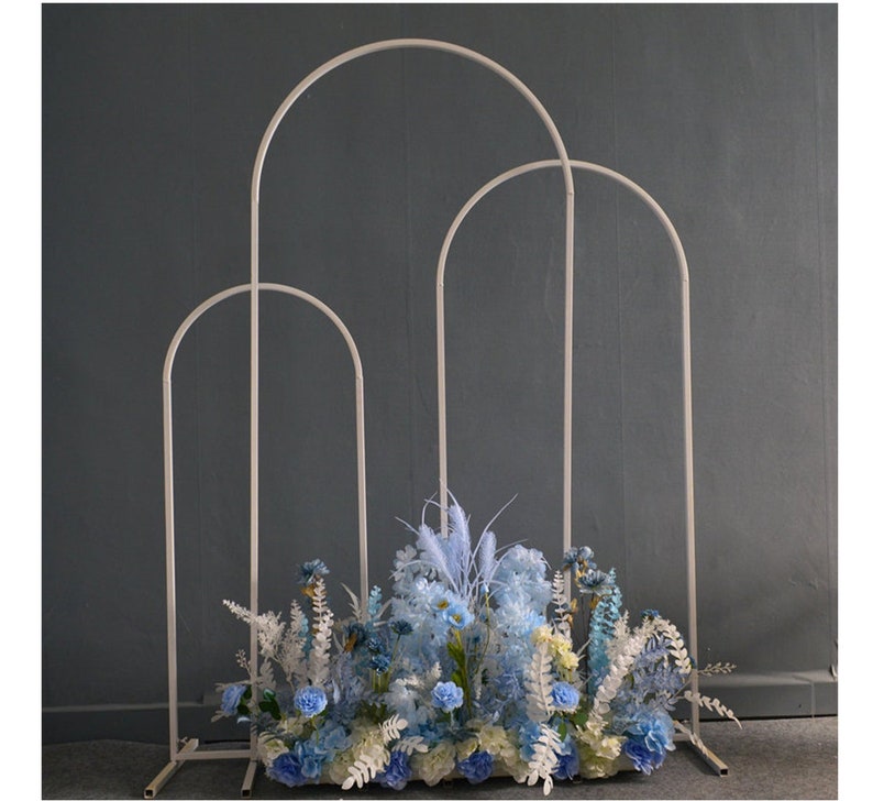 3 Pcs Wedding Party Arch Decor Metal Floral Archway Ceremony Arch ...