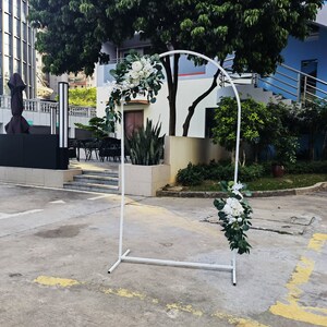 Welcome Sign Arch Stand for Wedding Party Floral Archway Ceremony Arch ...