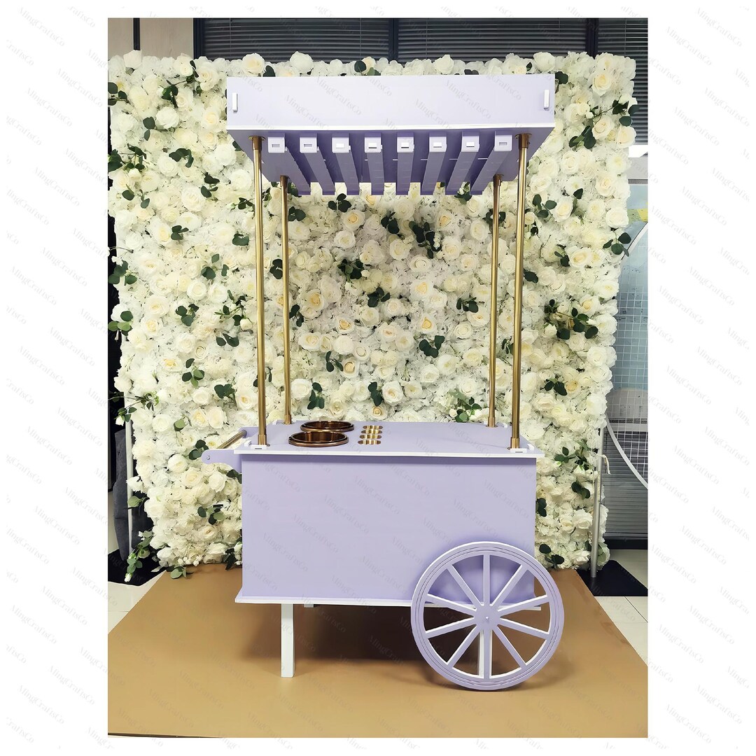 Purple Premium Champagne Party Cart, Colorful 100% Custom Design ...