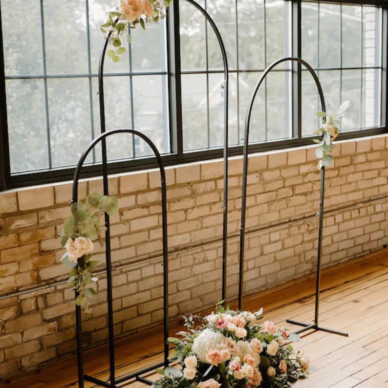 Arch Decor for Wedding Party Metal Floral Archway Ceremony - Etsy