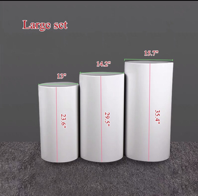 Round Metal Plinths Pedestal Party Backdrop Stand Columns - Etsy